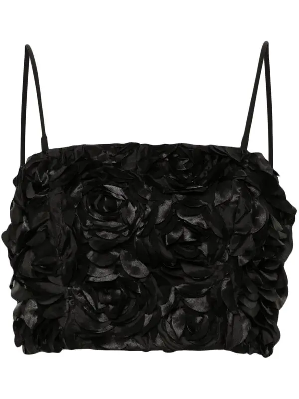 ROTATE BY BIRGER CHRISTENSEN Floral Crop Top