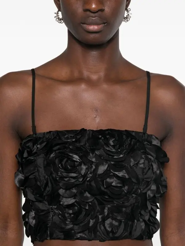 ROTATE BY BIRGER CHRISTENSEN Floral Crop Top