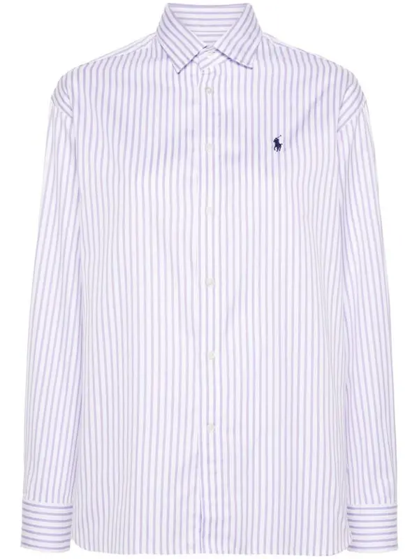 Polo Ralph Lauren Striped Cotton Shirt - Purple