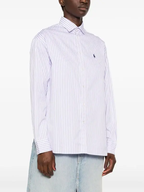 Polo Ralph Lauren Striped Cotton Shirt - Purple