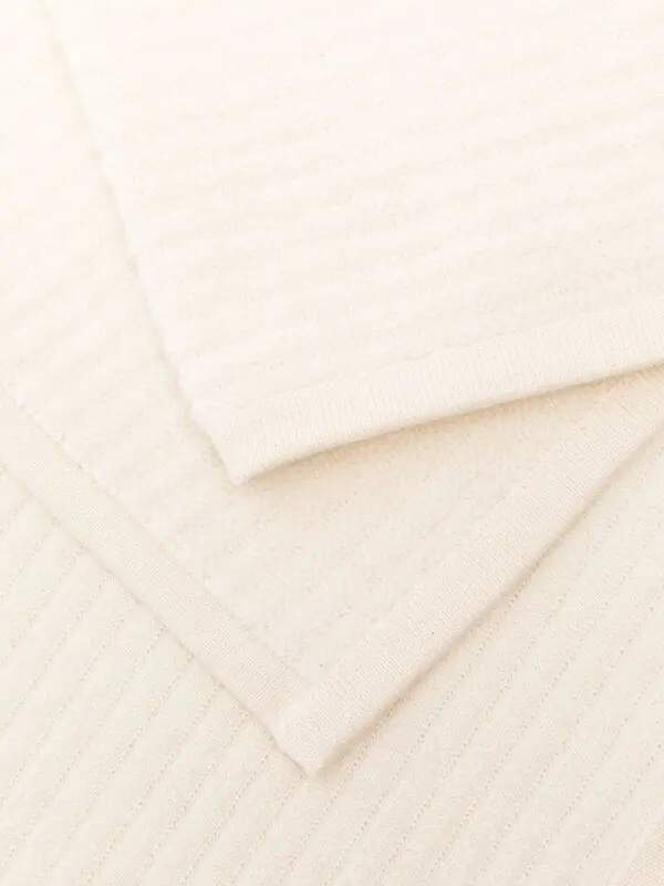 THE ROW Stripe Cashmere Towel - Neutrals