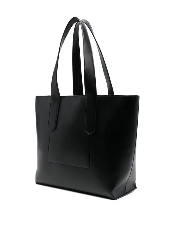 Just Cavalli Snake Appliqué Tote Bag - Black
