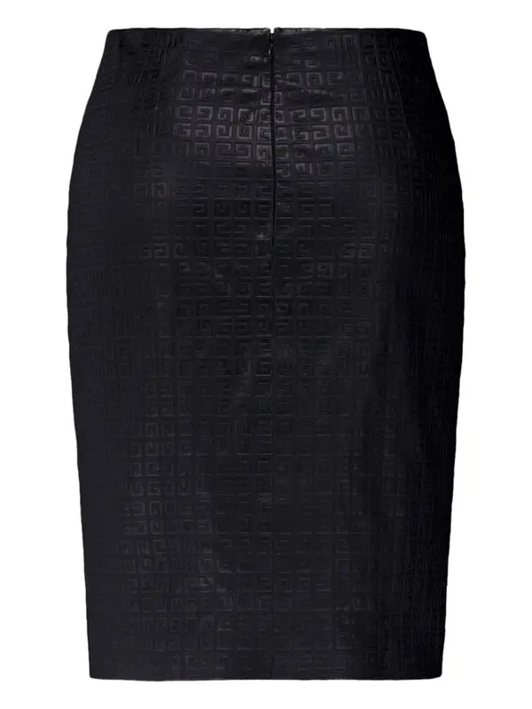 Givenchy 4g Leather Midi Skirt