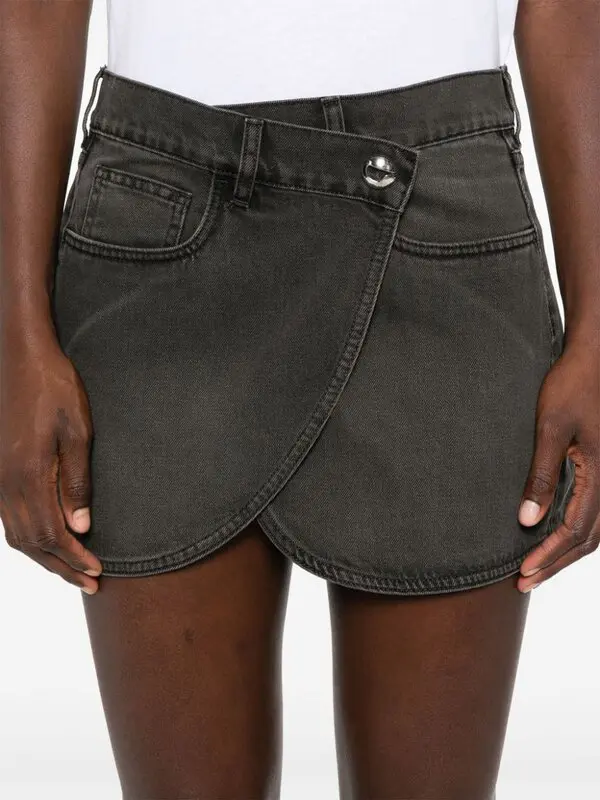 Coperni Denim Mini Wrap Skirt