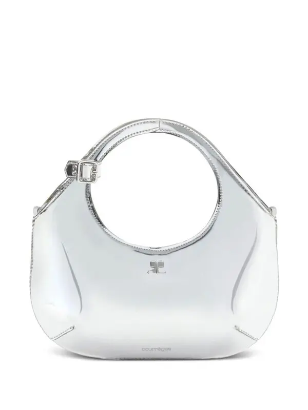 COURREGES Mini Holy Metallic-effect Tote Bag