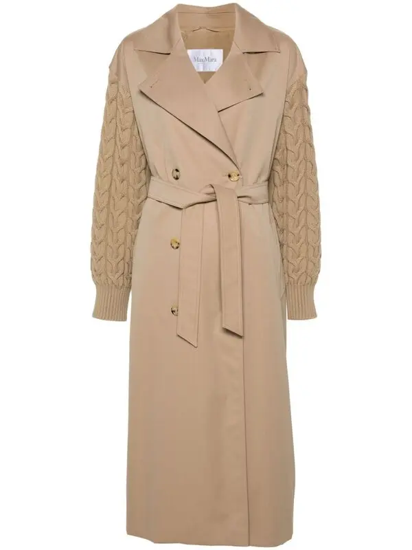 Max Mara Water-repellent Gabardine Trench Coat