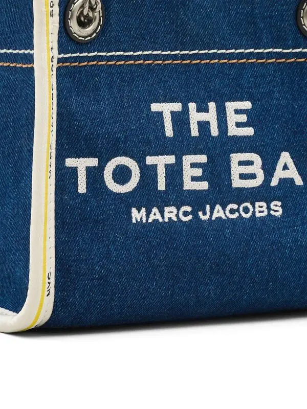 Marc Jacobs Denim Chain Crossbody Tote - Blue