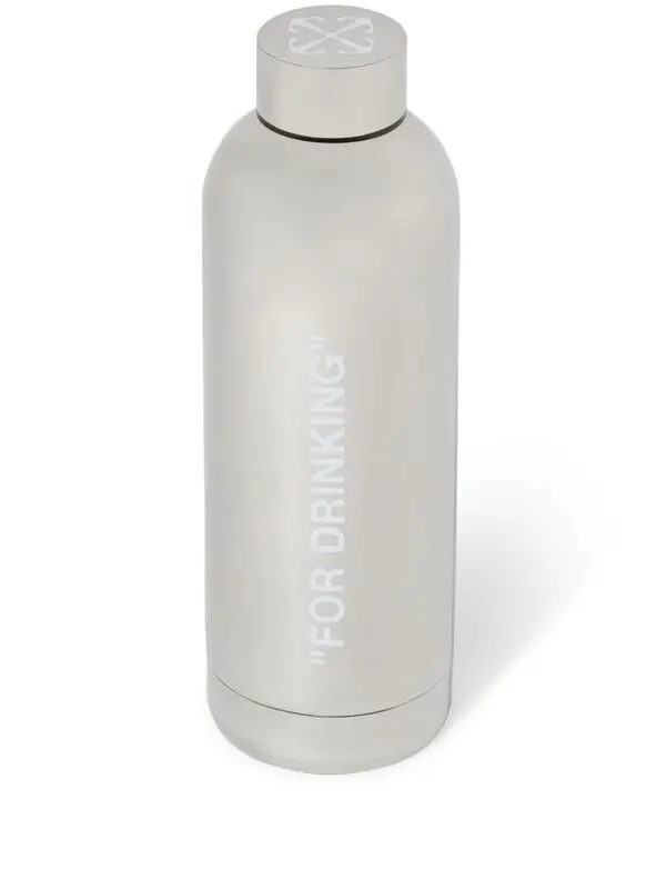 Off-White Off- Quote-print Stainless-steel Water Bottle