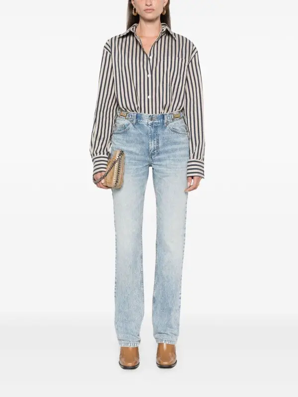 Stella McCartney Clasp-embellished Tapered Jeans
