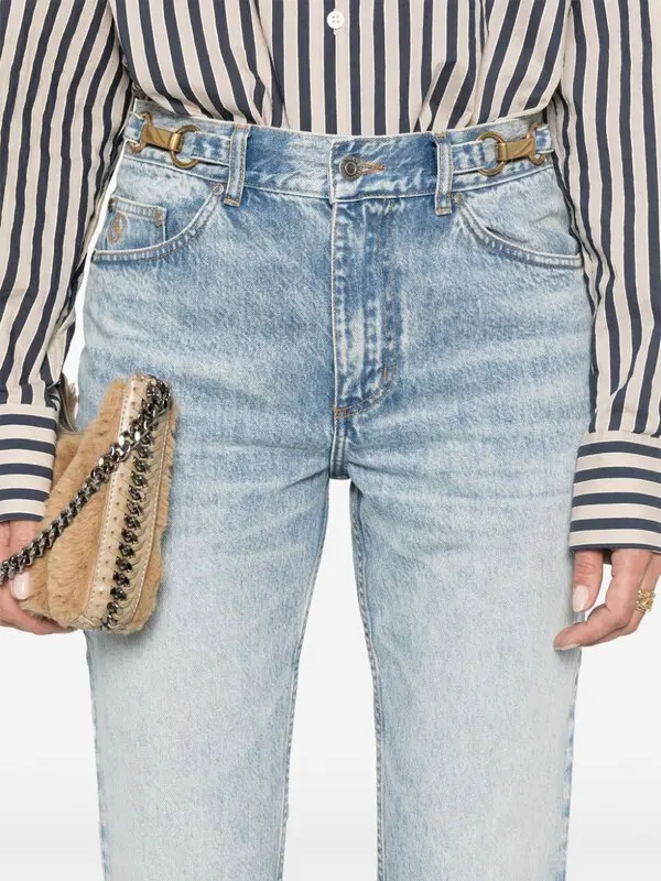 Stella McCartney Clasp-embellished Tapered Jeans