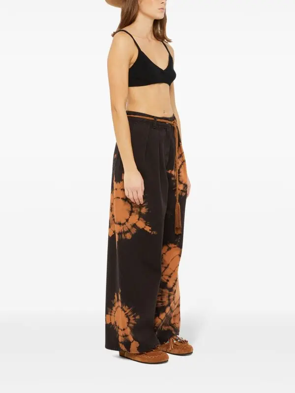 Alanui Abstract-pattern Wide-leg Jeans