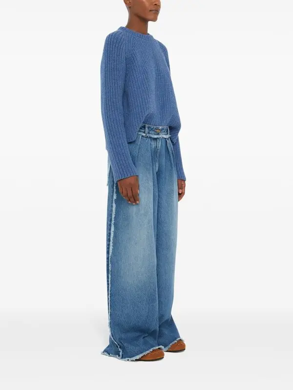 Alanui Fringed Wide Leg Jeans
