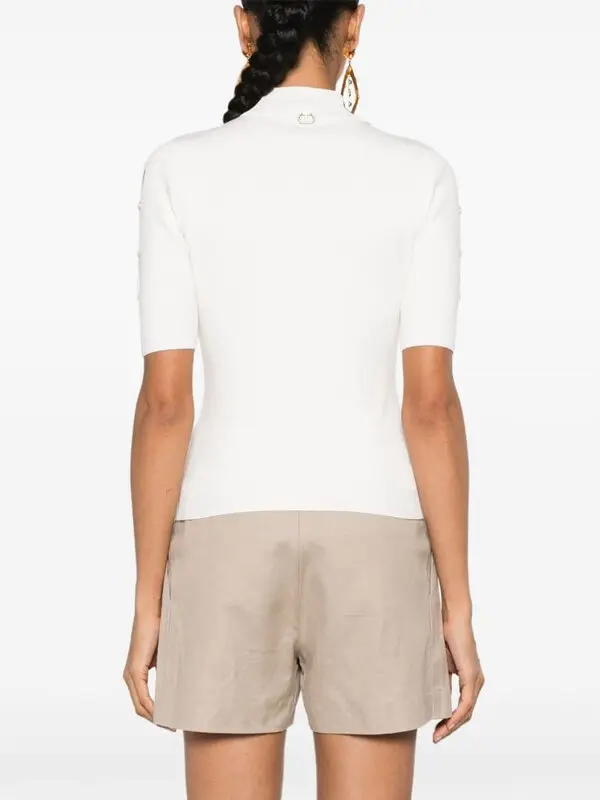 TWINSET Cut-out Studded Sweater