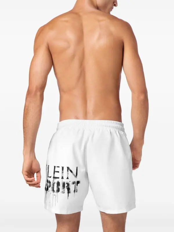 PLEIN SPORT Signature Slash Swim Shorts
