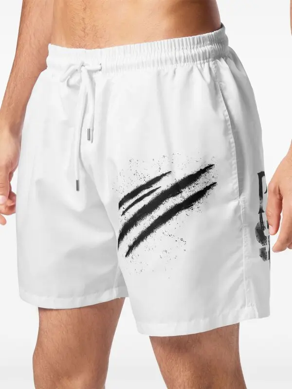 PLEIN SPORT Signature Slash Swim Shorts