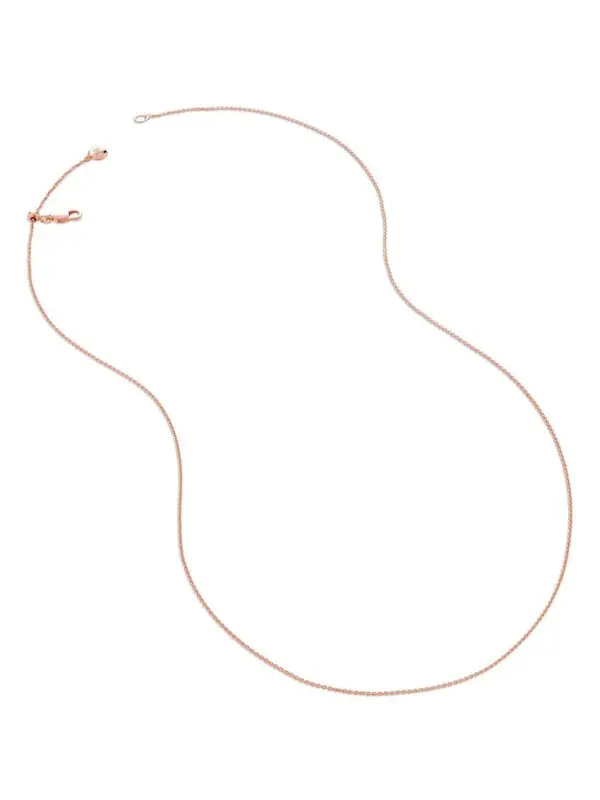 Monica Vinader Fine Chain Necklace - Pink
