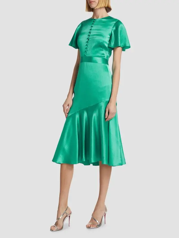 Prabal Gurung Victoria Flutter-sleeve Cocktail Dress