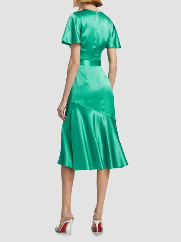 Prabal Gurung Victoria Flutter-sleeve Cocktail Dress