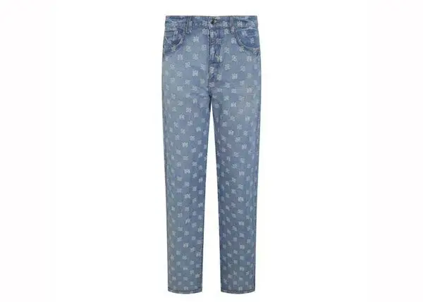 Amiri Ma Paisley Jacquard Jeans - Blue