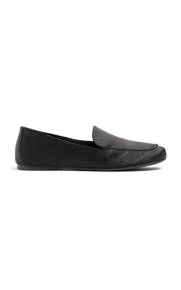 Khaite Monroe Satin Loafers