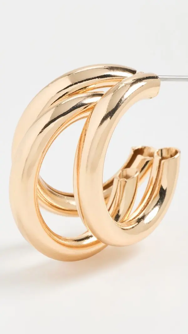 Brinker & Eliza Mini Triple Threat Hoop Earrings