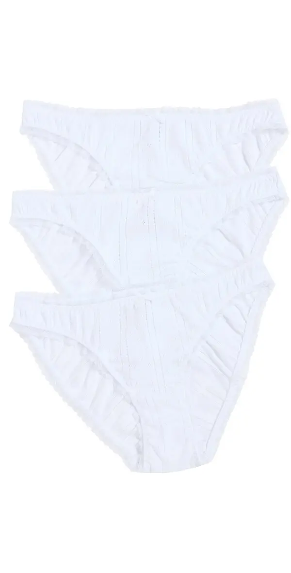 COUCOU The Low Rise 3 Pack - White