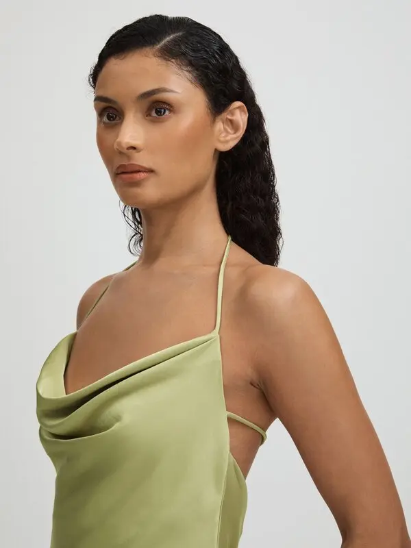 Significant Other Danika Satin Midi Dress