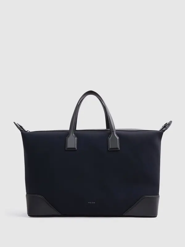 REISS Elliot Neoprene Holdall - Dark Navy
