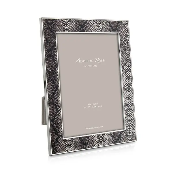 ADDISON ROSS Faux Snake Picture Frame, 4 X 6 - Gray