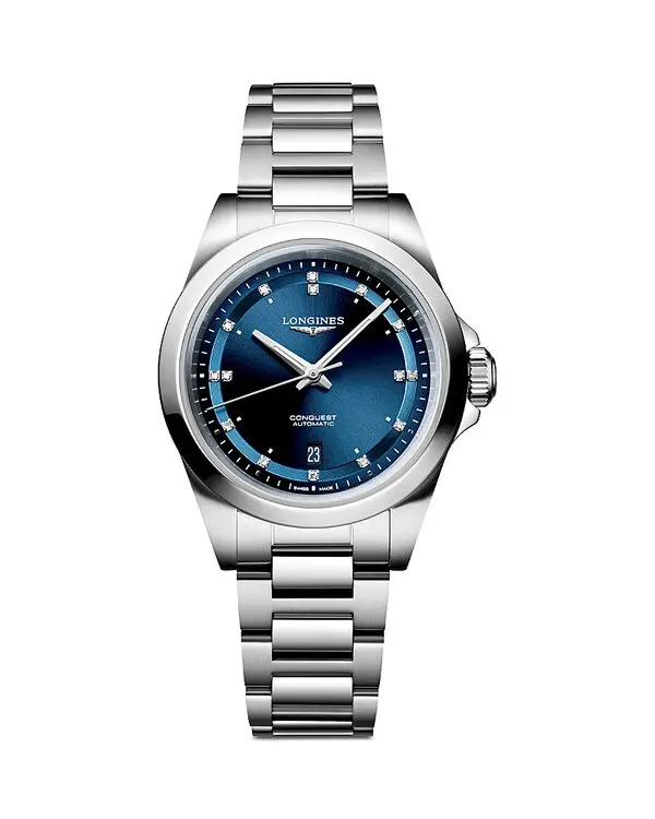 LONGINES Conquest Sunray 30mm Watch - Blue/silver