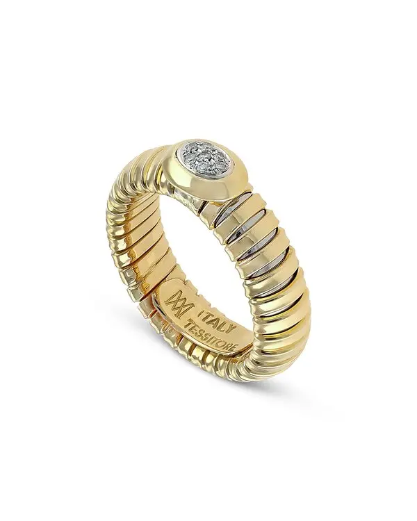 ALBERTO MILANI 18k Yellow Diamond Ring - Gold