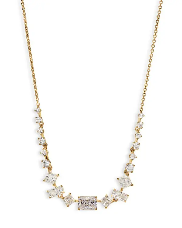 Nadri Rare Jewels Cubic Zirconia Statement Necklace - Gold