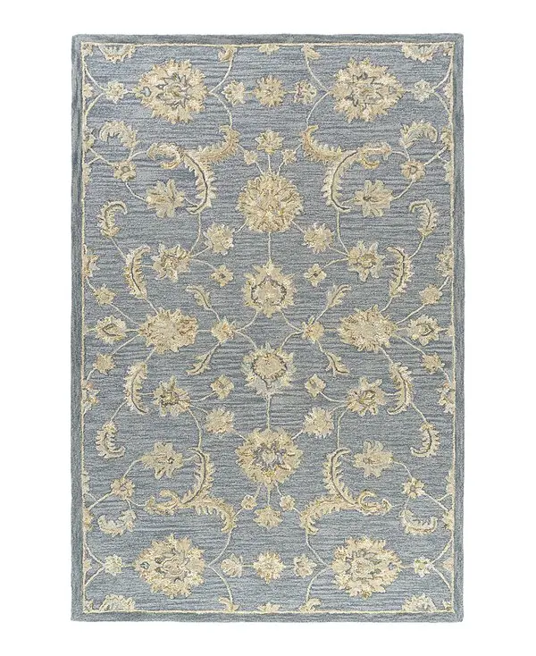 LR HOME Dreamscape Dream-82437 Area Rug, 5' X 7'9 - Stone/blue
