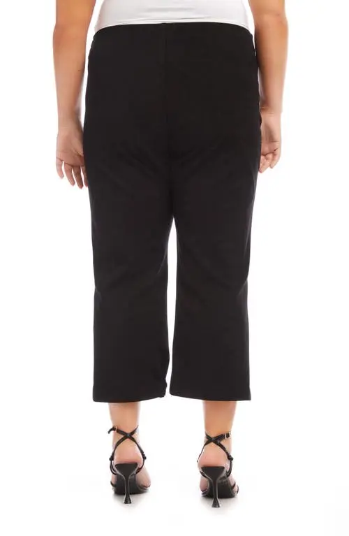 Karen Kane Pintuck Crop Pants - Black