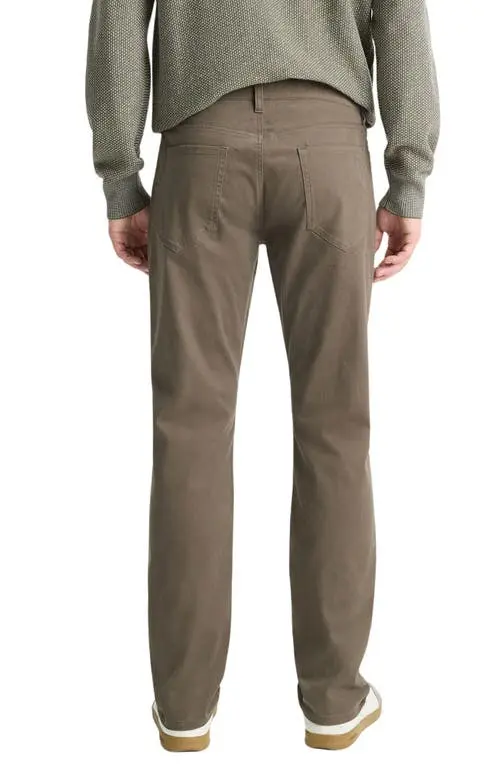 Vince Dylan Slim Fit Peached Stretch Cotton Pants - Frog
