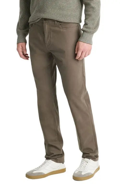 Vince Dylan Slim Fit Peached Stretch Cotton Pants - Frog