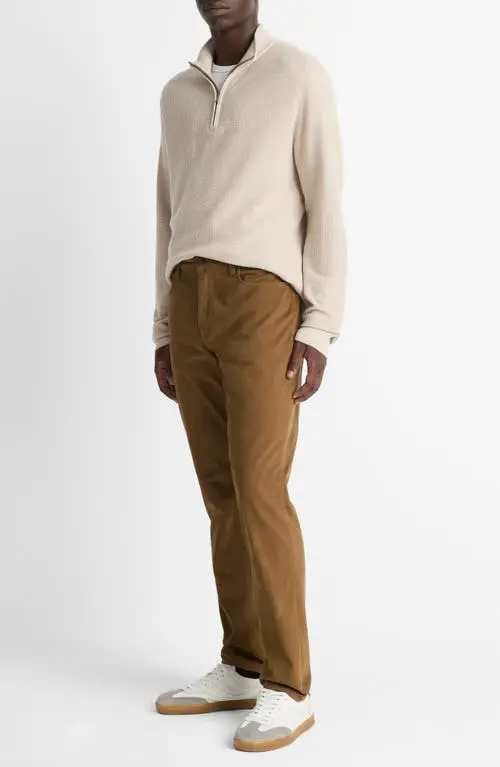 Vince Dylan Slim Fit Peached Stretch Cotton Pants - Light Highlands
