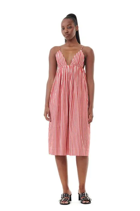 strapless open back dress Red Stripes Men’s Dress Shirt 19/37