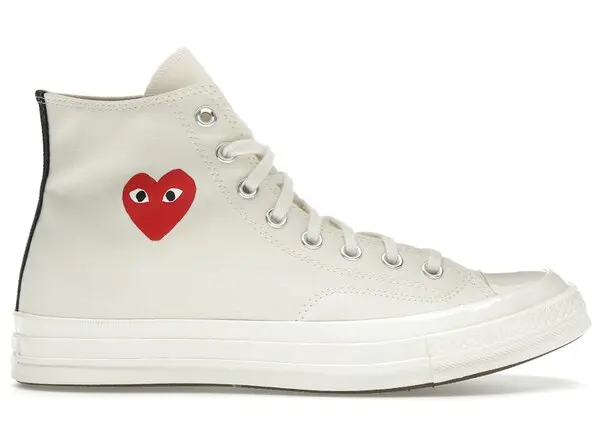 CONVERSE Chuck Taylor All Star '70 Hi Comme Des Garcons Play - Milk/red/black