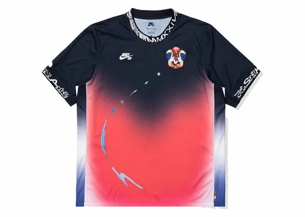 Nike Sb Olympics 2024 Short Sleeve Jersey - Obsidian/bright Crimson