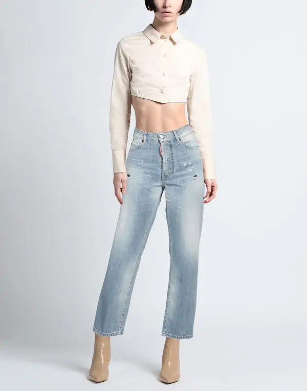 Dsquared2 Cotton Tapered Jeans - Blue