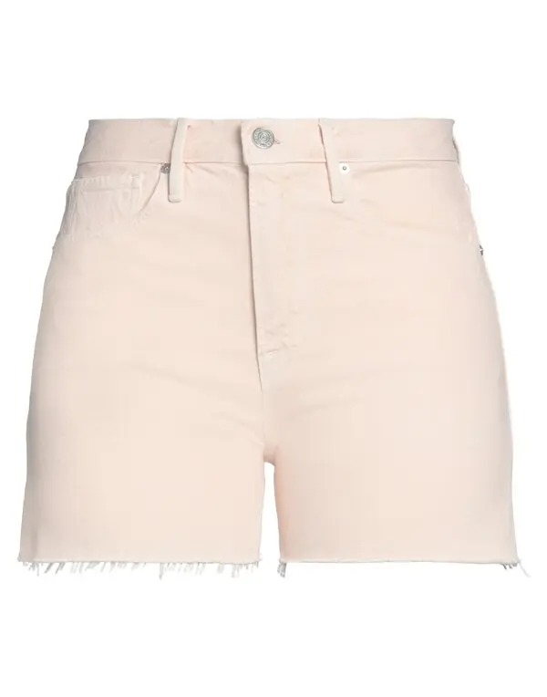 FRAME High Waisted Denim Shorts - Orange