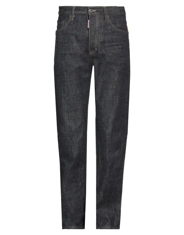 Dsquared2 Tapered Jeans With Leather Trims