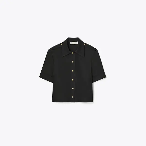 Tory Burch Poplin Camp Shirt