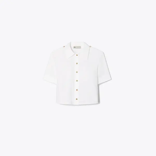 Tory Burch Poplin Camp Shirt