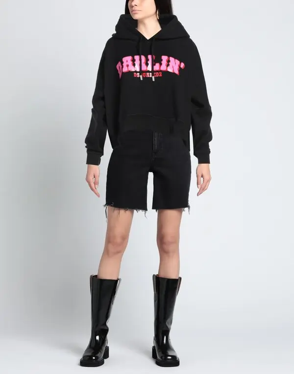 Dsquared2 Cotton Sweatshirt - Black
