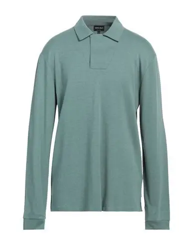Giorgio Armani Polo Shirt Size Cotton, Silk, Cashmere - Sage Green