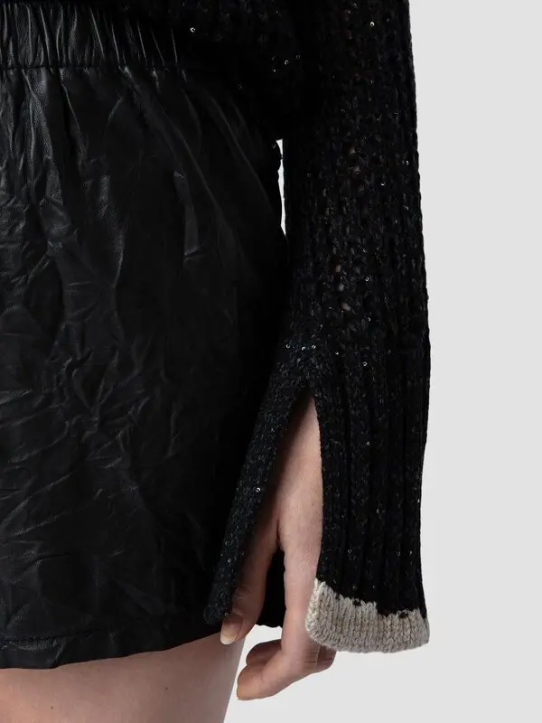Zadig&Voltaire Halty Weco Cashmere-blend Open-knit Top