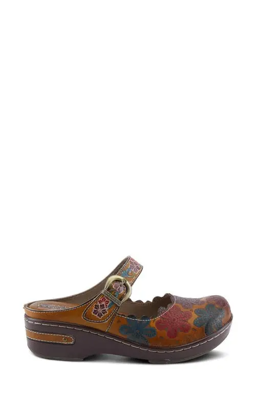 SPRING STEP SHOES Flochino Platform Mule - Tan Multi