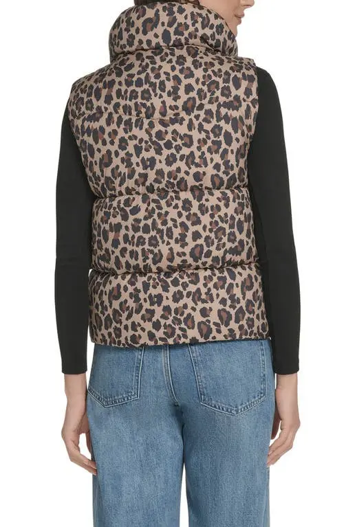 LEVI'S Quilted Puffer Vest - Leopard